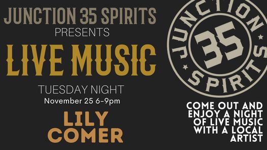 Live Music with Lily Comer, Junction 35 Spirits, Pigeon Forge, November ...