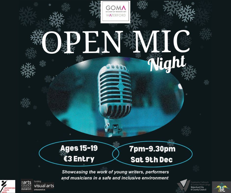 Festive Open Mic Night , GOMA Gallery of Modern Art Waterford, December ...