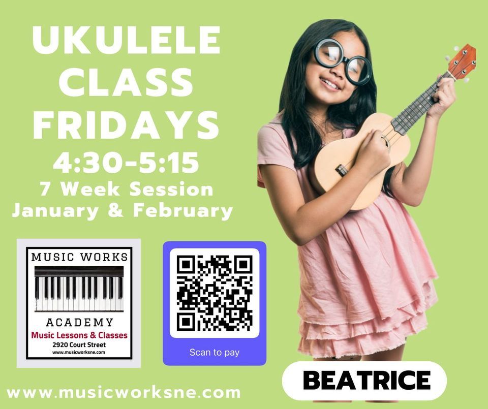 Ukulele Class for Kids - Ages 7 - 12, 2920 E Court St, Beatrice, NE ...