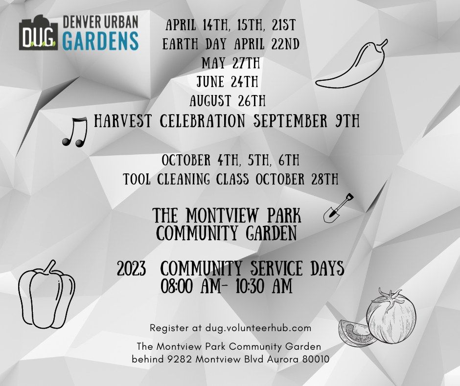 Spring Cleaning at The Montview Park Community Garden, The Montview ...