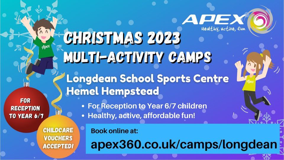 Longdean School Christmas & New Year Camp, Longdean Sports Centre ...