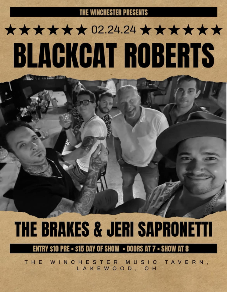 Blackcat Roberts, The Brakes & Jeri Sapronetti, The Winchester Music ...