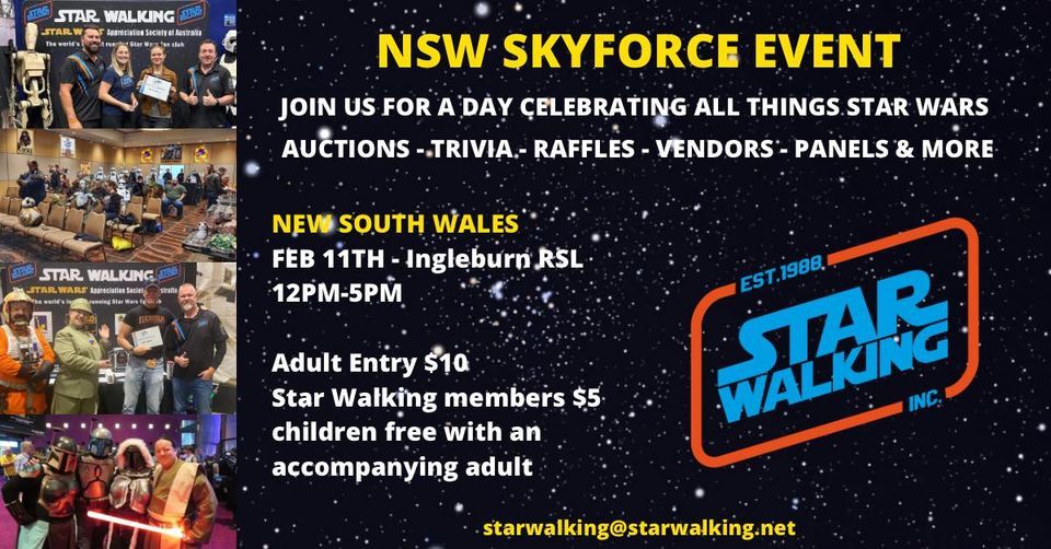 Star Wars Fan Club Meeting: Skyforce NSW, Ingleburn R.S.L Club ...