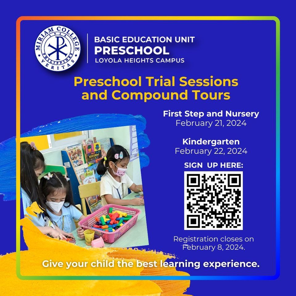 Miriam College Preschool Trial Sessions and Compound Tours, Katipunan ...