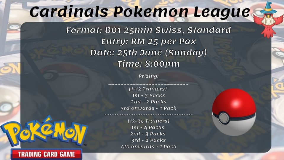 Cardinals Pokemon TCG Standard Battle, Cardinals Hobby Store, Subang ...
