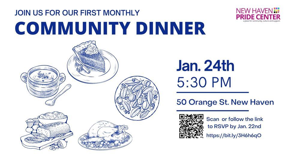 Community Dinner, New Haven Pride Center, 24 January 2024 | AllEvents