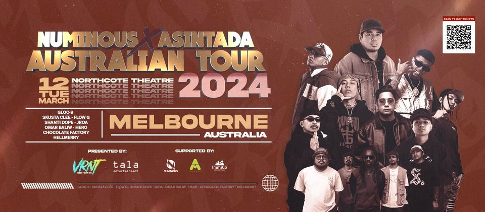 Numinous x Asintada AUS Tour 2024 - MELBOURNE Leg, Northcote Theatre ...
