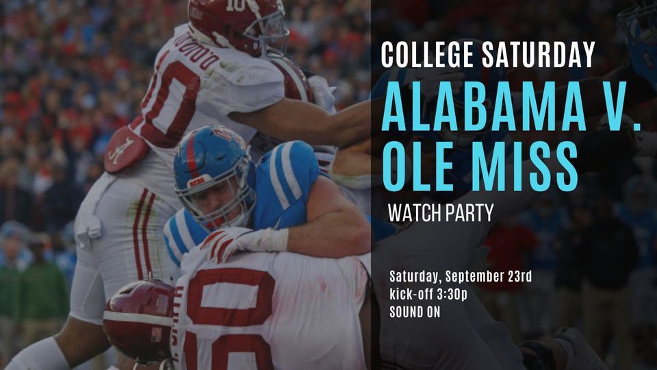 Alabama v. Ole Miss Watch Party, QC Pour House, Charlotte, 23 September ...