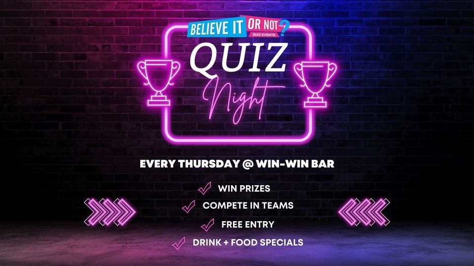 BION Quiz Night @ Win-Win Bar, Win-Win, Auckland, 25 January 2024 ...