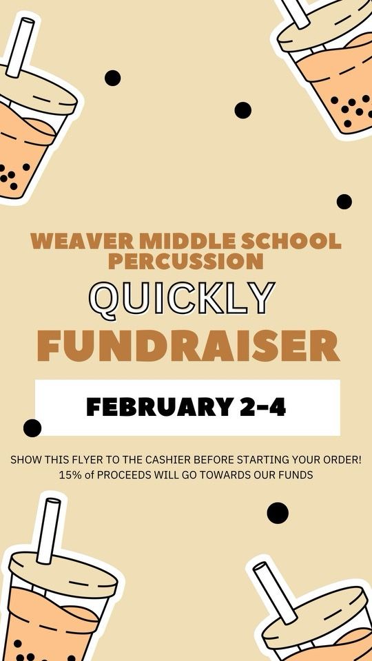 WMS Percussion Quickly Fundraiser, Merced Quickly, February 2 to ...