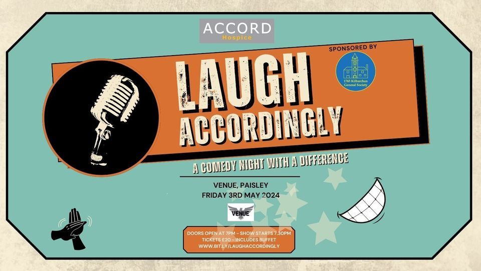 Laugh ACCORDingly Comedy Night, Venue.Paisley, 3 May 2024 | AllEvents.in
