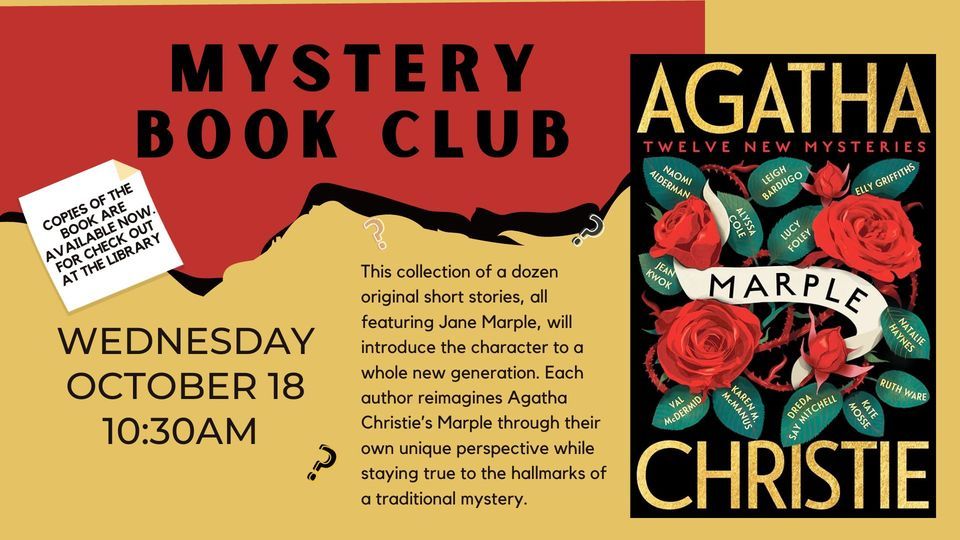 Mystery Book Club October 2023, Moultonborough Public Library (NH), 18 ...