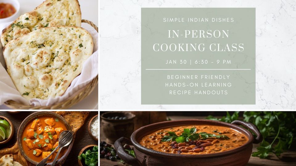 Favourite North Indian Dishes Cooking Class, Puslinch Community Centre ...
