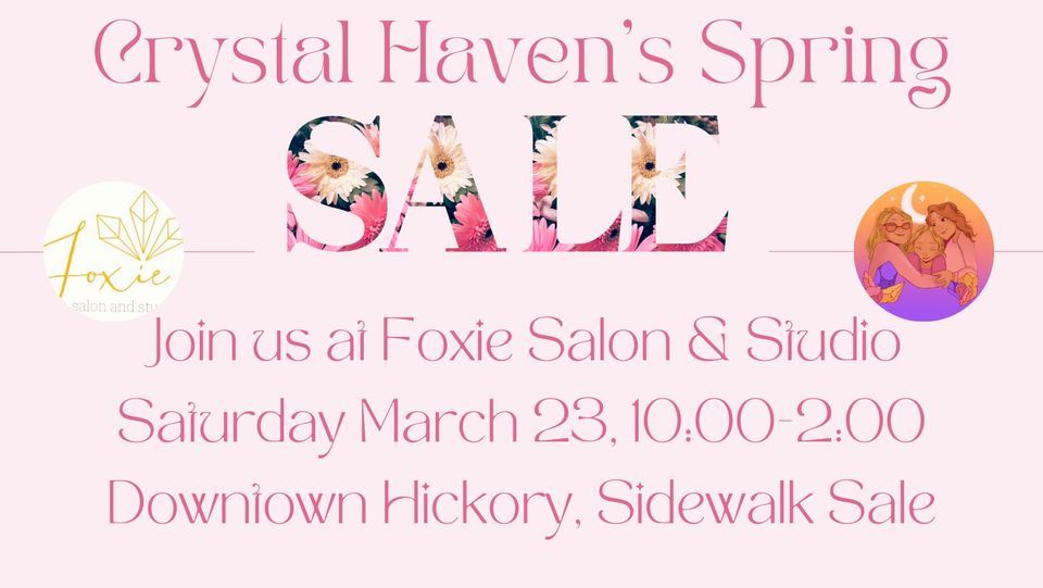 Spring Sidewalk Sale at Foxie Salon & Studio, Foxie Hair, Hickory, 23 ...