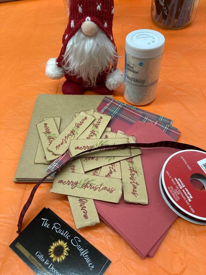 Christmas Card Making, The Rustic Sunflower Gifts & Decor, Jewett City ...