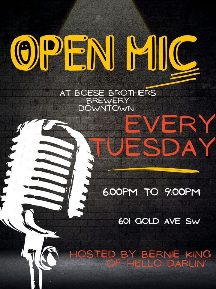 Open mic at Boese Brothers Brewery, Boese Brothers Brewery, Albuquerque ...