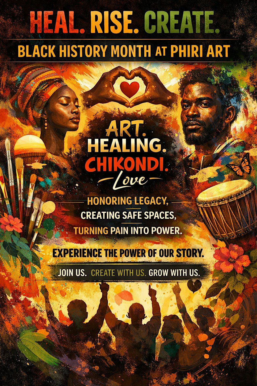 Black History Month SIP AND PAINTING / CANDLE MAKING "CHIKONDI", Phiri ...