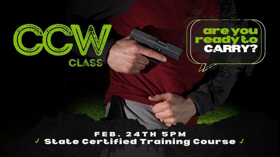 CCW Class, The Siege Paintball, Big Bend, February 24 2024 | AllEvents.in