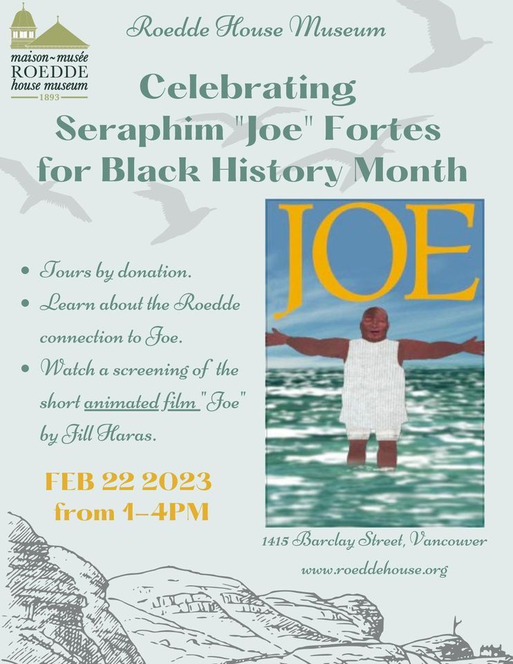 Spotlight on Seraphim "Joe" Fortes at Roedde House, 1415 Barclay St ...