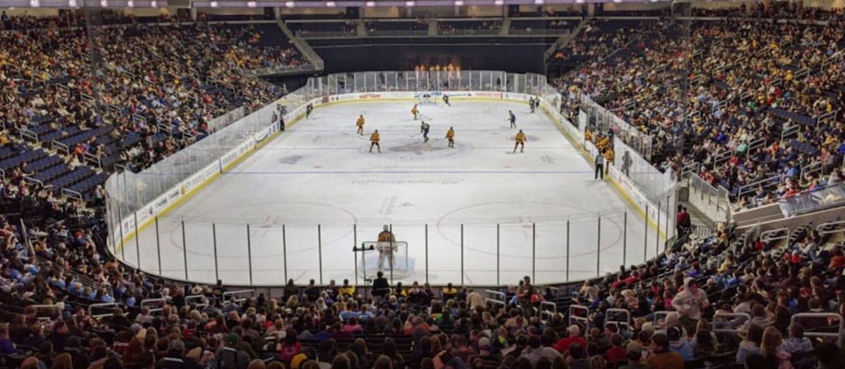 Bloomington Bison at Atlanta Gladiators at Gas South Arena, Gas South ...