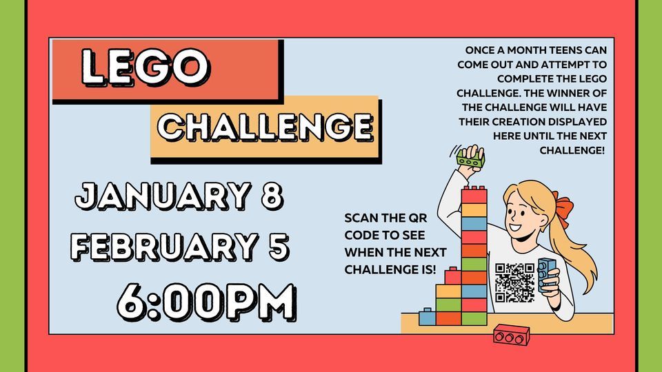 Teen Lego Challenge, Wood River Public Library, 8 January 2024 ...