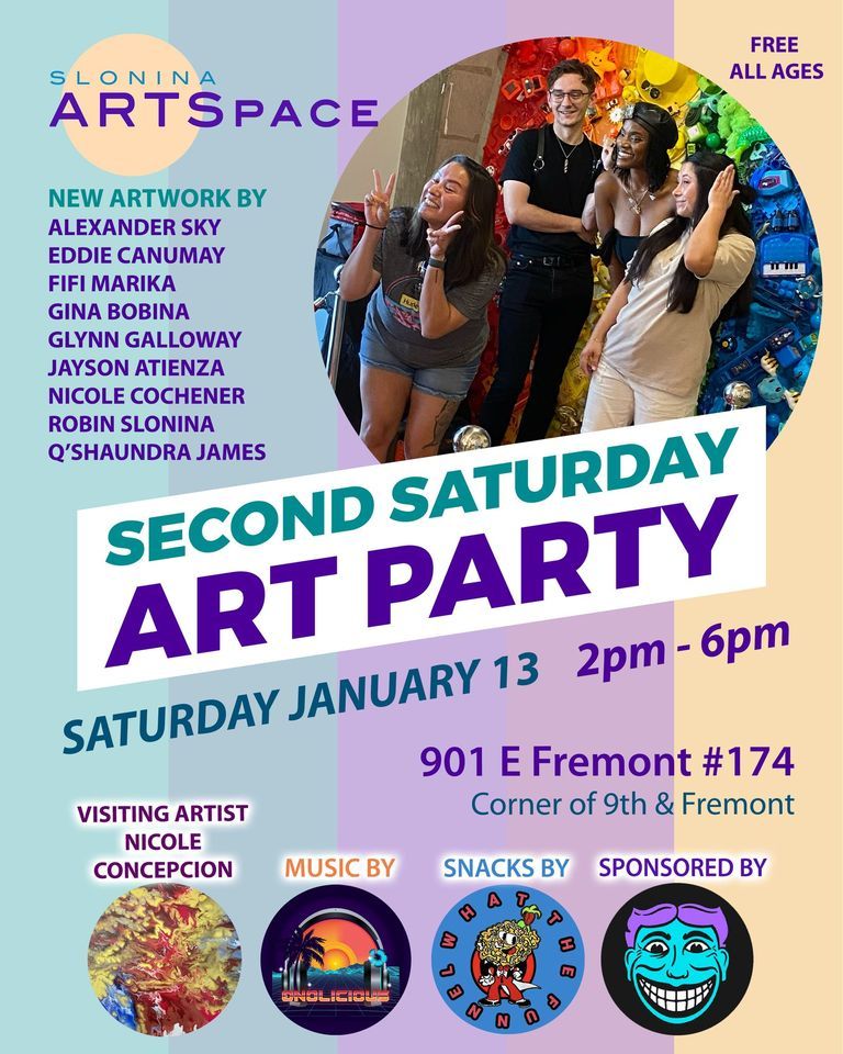 SECOND SATURDAY ART PARTY, Slonina ARTSpace, Las Vegas, January 13 2024 | AllEvents.in