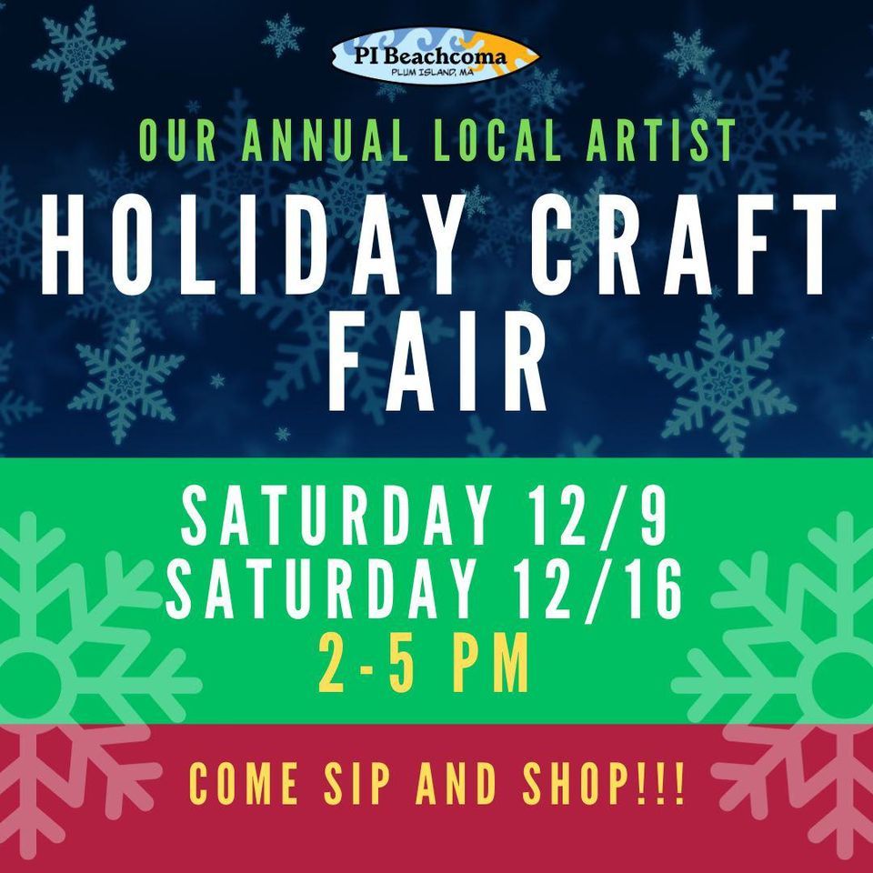 PLUM ISLAND BEACHCOMA’S ANNUAL HOLIDAY CRAFT FAIR!, Plum Island ...