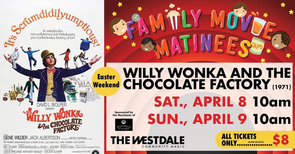 Willy Wonka and the Chocolate Factory, The Westdale, Hamilton, 8 April ...
