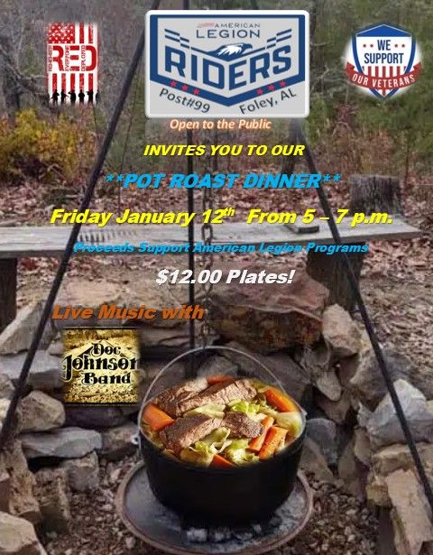 Pot Roast Dinner ~ American Legion Post#99 **OPEN TO THE PUBLIC ...