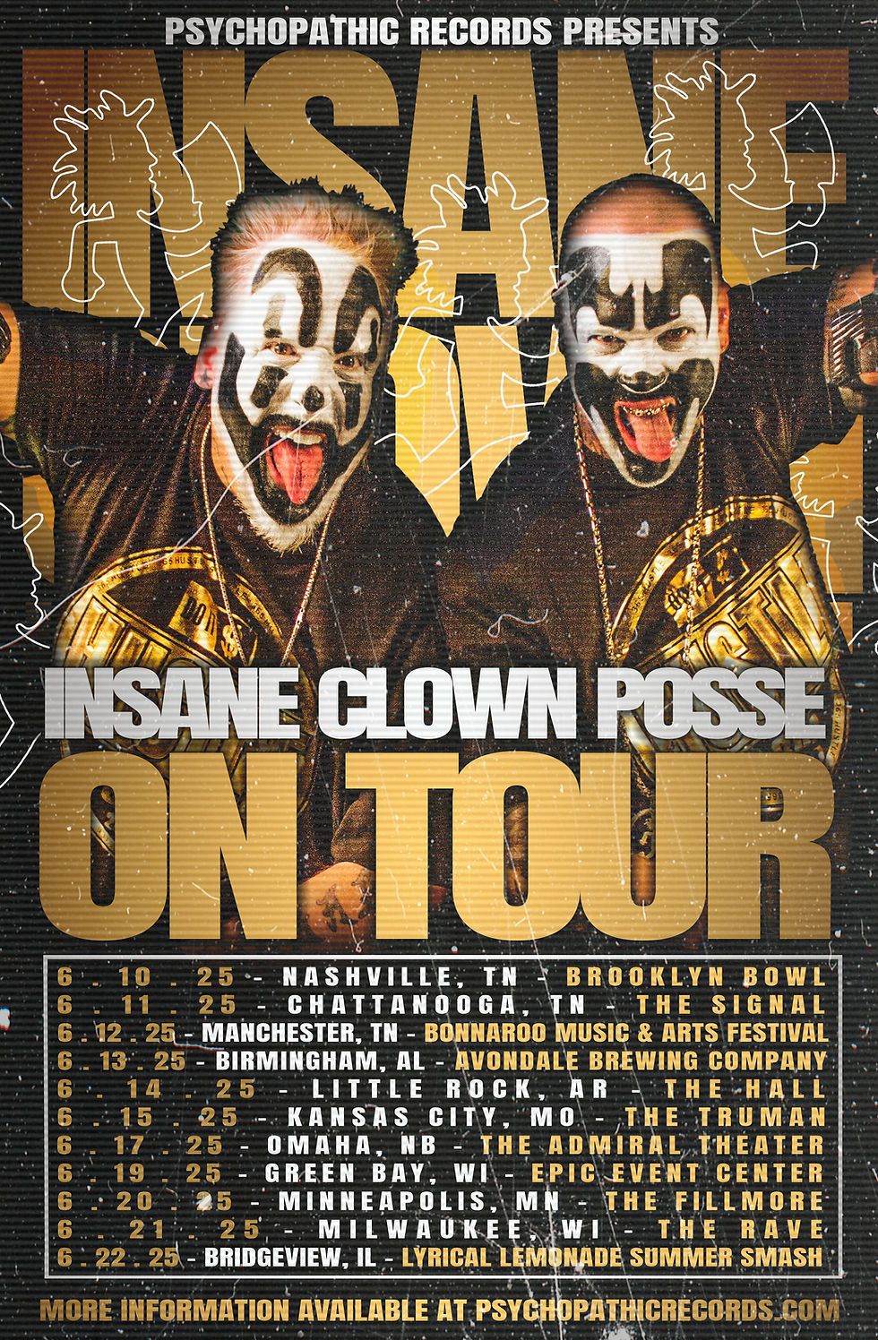 Insane Clown Posse at Masonic Temple - Temple Theatre, Masonic Temple ...
