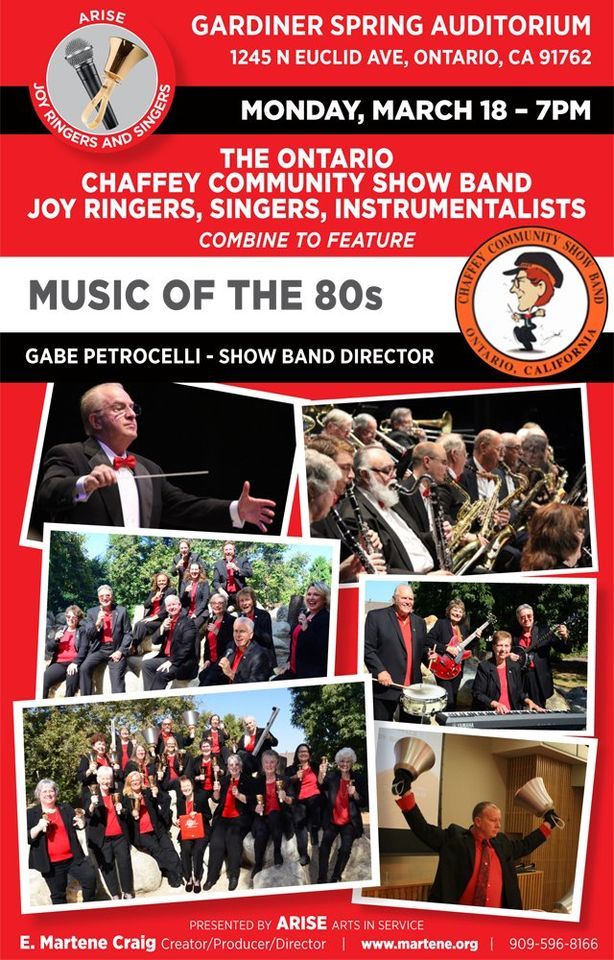 Music of the 80s and ARISE, Gardner W Spring Auditorium, Ontario, 18 ...