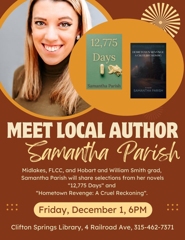 Local Author Samantha Parish, Clifton Springs Library, 1 December 2023 ...