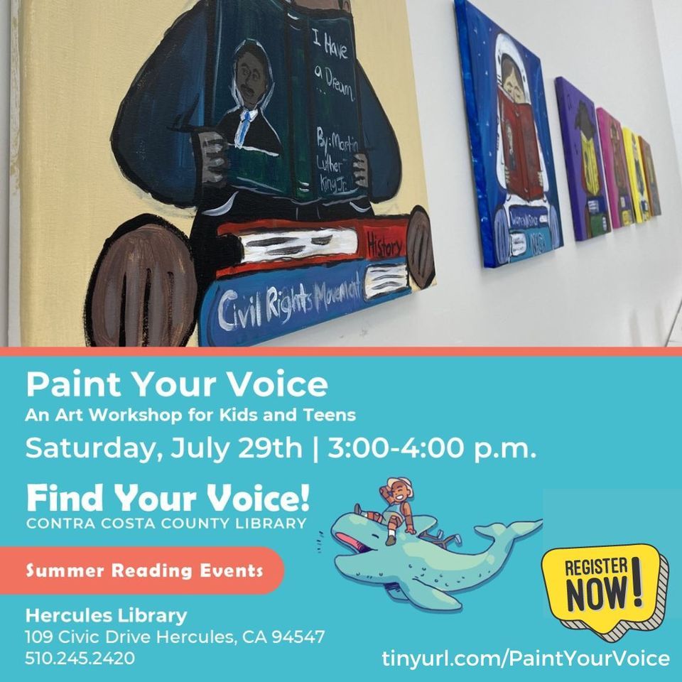 Paint Your Voice: art workshop for kids & teens. (Registration Required ...