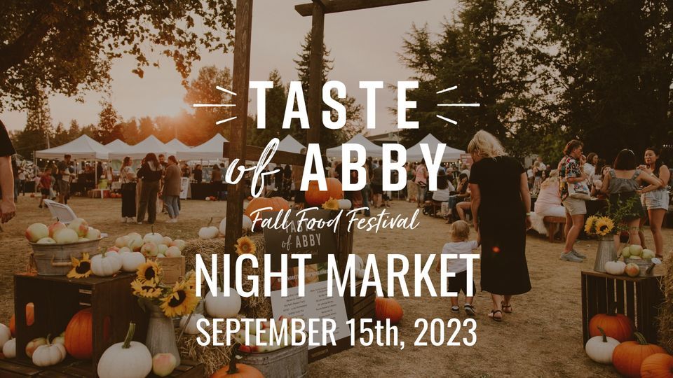 Taste of Abby Night Market, Jubilee Park, Nooksack, 15 September 2023 ...