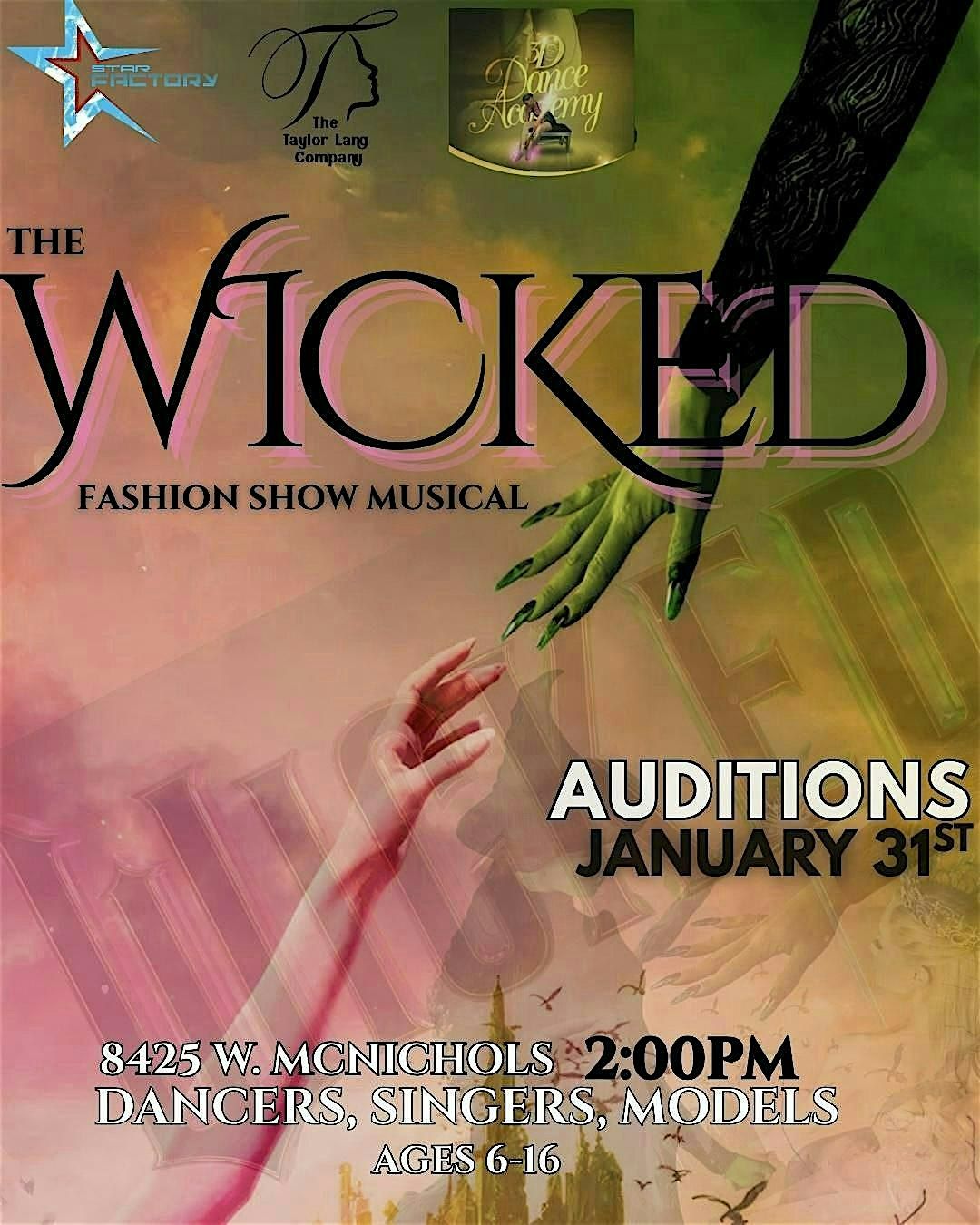 Wicked Fashion Show Musical Auditions, 8425 W McNichols Rd, Detroit, 31 ...