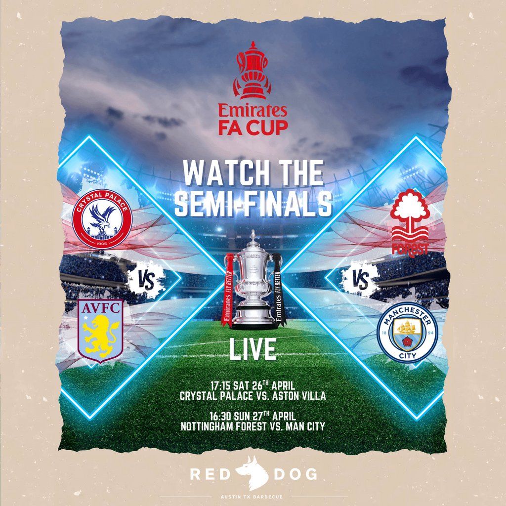 Nottingham Forest v Man City FA Cup Semi-final, Red Dog Saloon ...