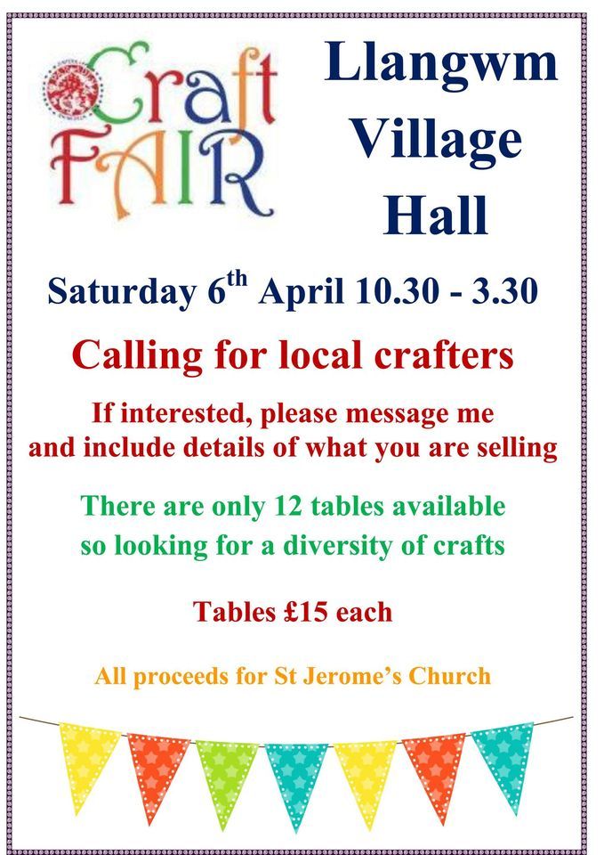 Llangwm Spring Craft Fayre, Llangwm, Haverfordwest, April 6 2024 ...