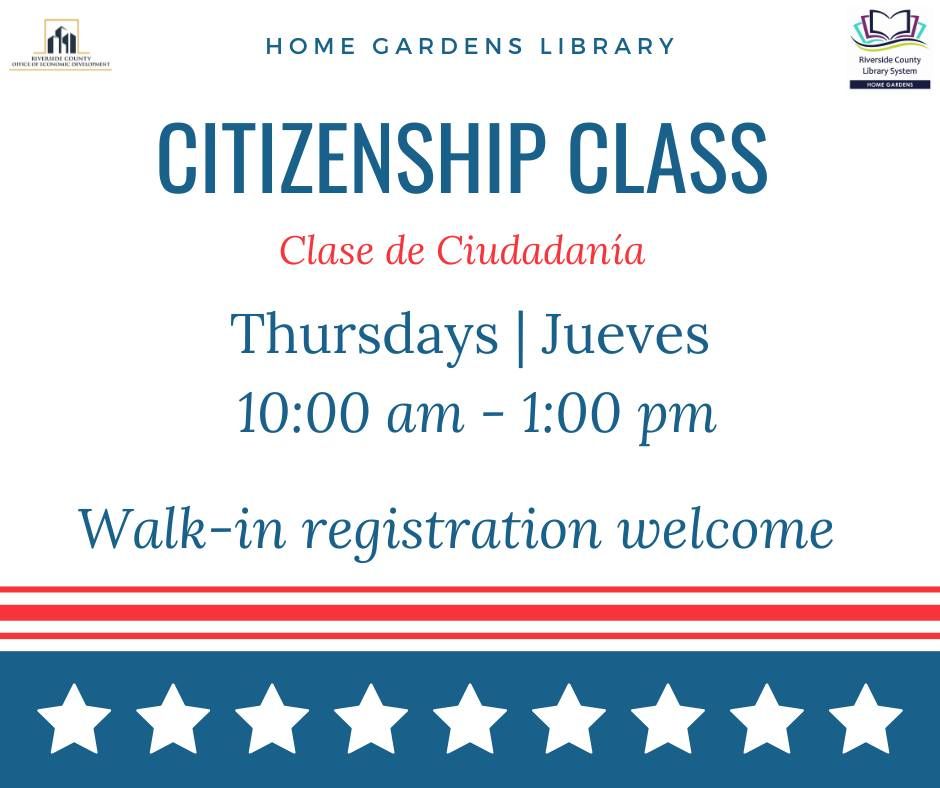 Citizenship Class, Home Gardens Library, Corona, 30 November 2023 ...