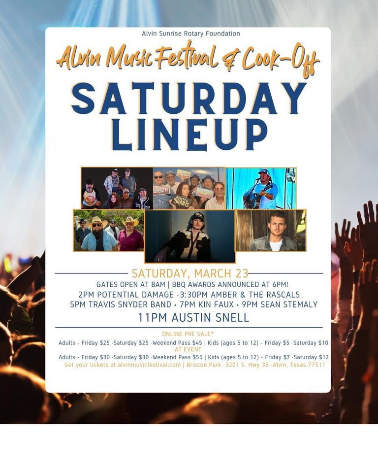 Kin Faux Plays the Alvin Music Festival & Cook-Off in Alvin, TX!, Bob Briscoe Park, Alvin, 23 ...