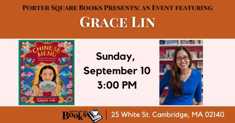 Grace Lin, author of Chinese Menu, Porter Square Books, Cambridge ...