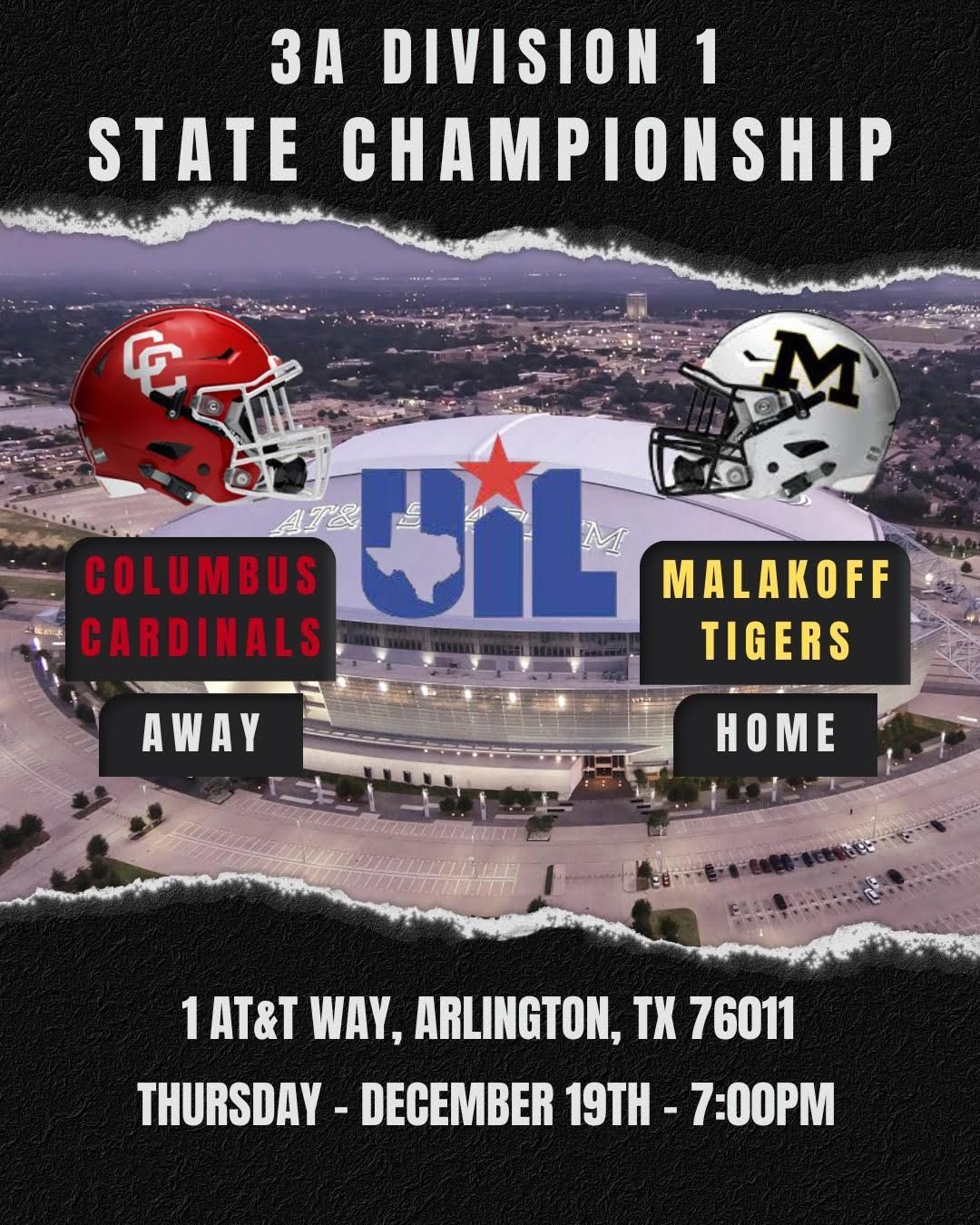UIL Football State Championships, AT&T Stadium, Arlington, 16 December ...