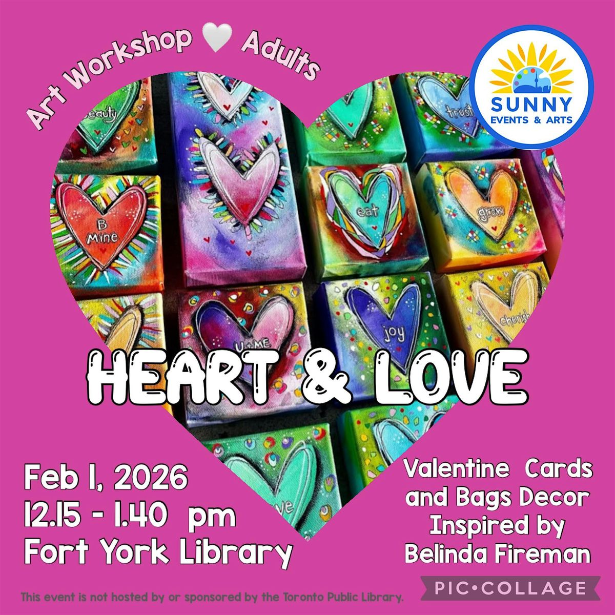 Attend HEART & LOVE – Valentine’s Day Art Workshop for Adults in ...