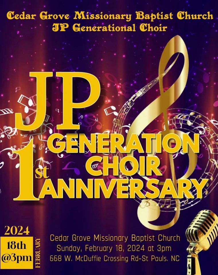 JP Generation Choir 1st Anniversary, 668 W. McDuffie Crossing Road ...
