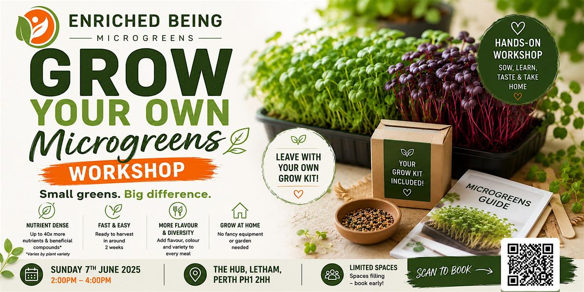 Grow Your Own Microgreens Workshop | Perth, The Hub, Perth, 7 June 2026 ...