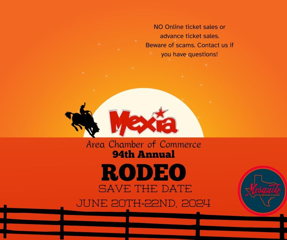 Mexia Area Chamber of Commerce 94th Annual Rodeo , Mexia Rodeo, 20 June ...