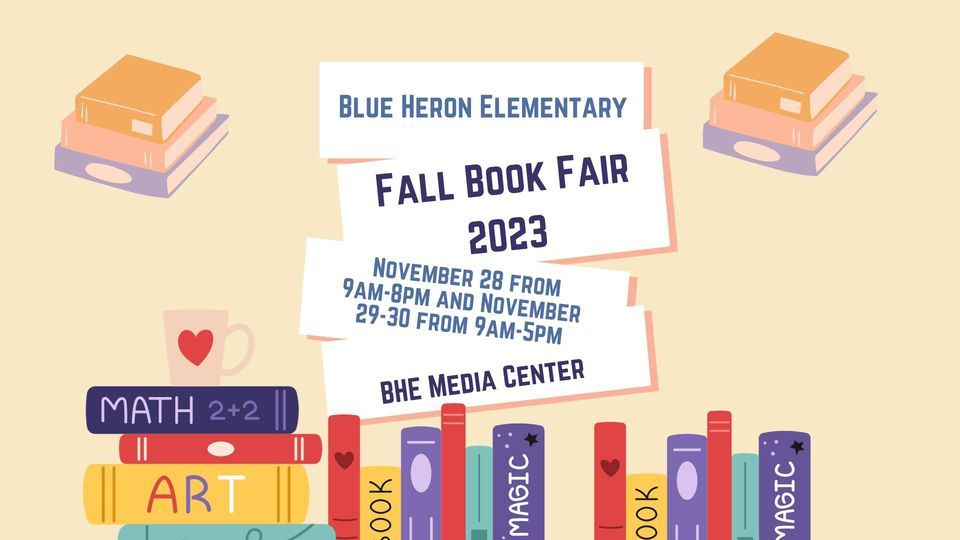 BH Fall Book Fair, Blue Heron Elementary, Arden Hills, 28 November to ...