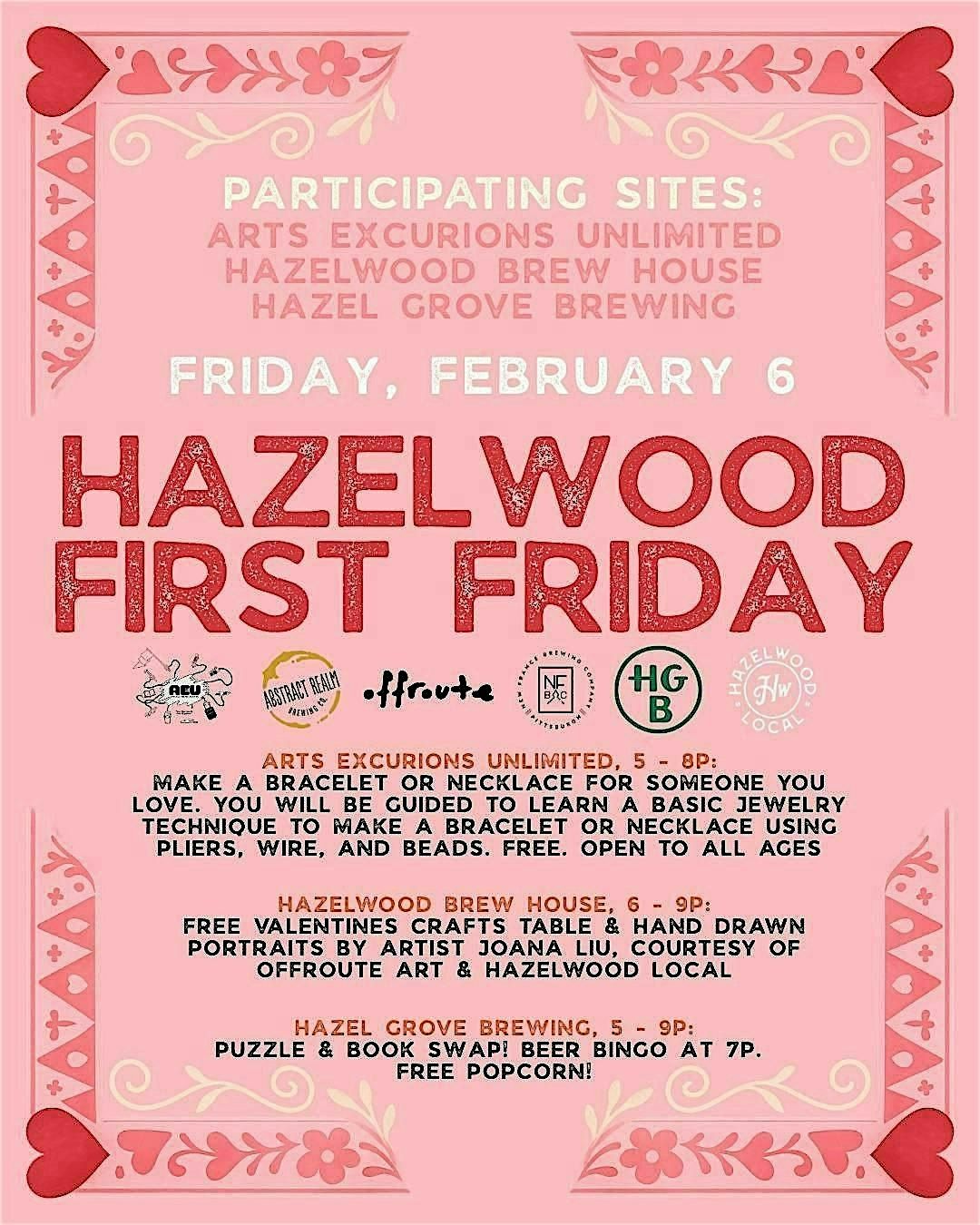 Hazelwood February First Friday - FREE Crafts & Activities!, Arts ...