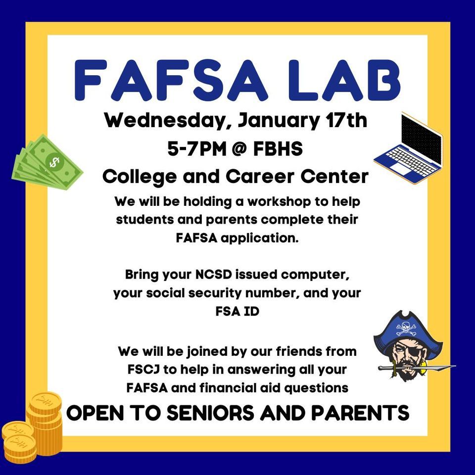 FAFSA Lab at FBHS, Fernandina Beach High School, January 17 2024 ...
