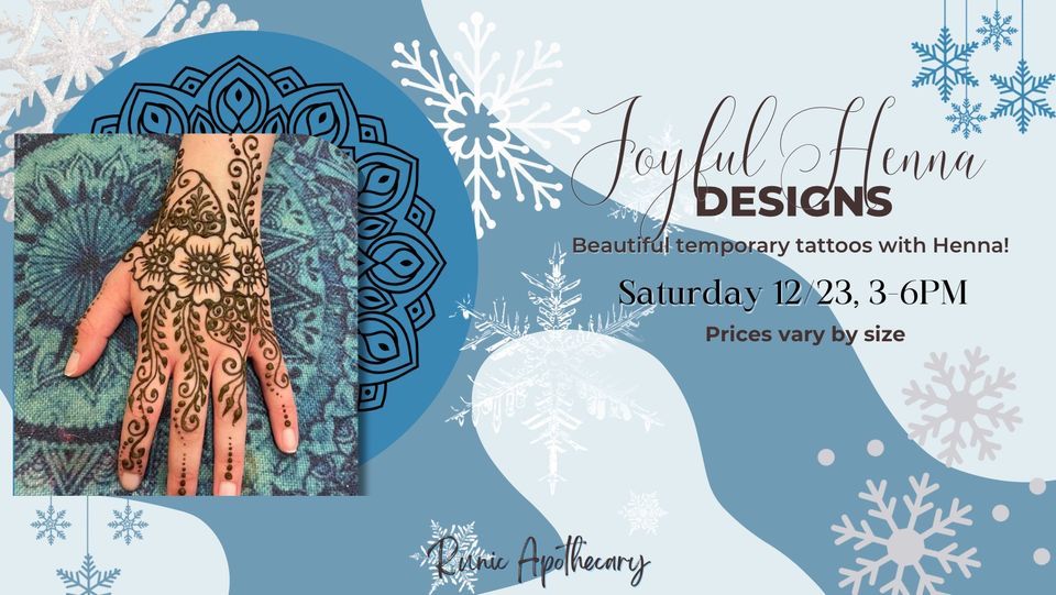 Holiday Henna with Joyful Henna Designs!, 844 Willard Dr, Green Bay, WI ...