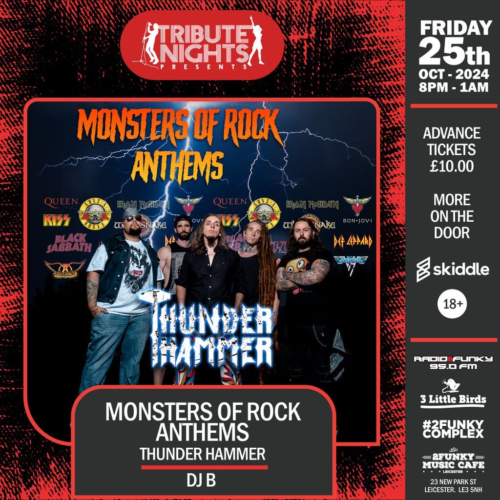 Monsters Of Rock Anthems, 2Funky Music Cafe, Leicester, October 25 2024 ...